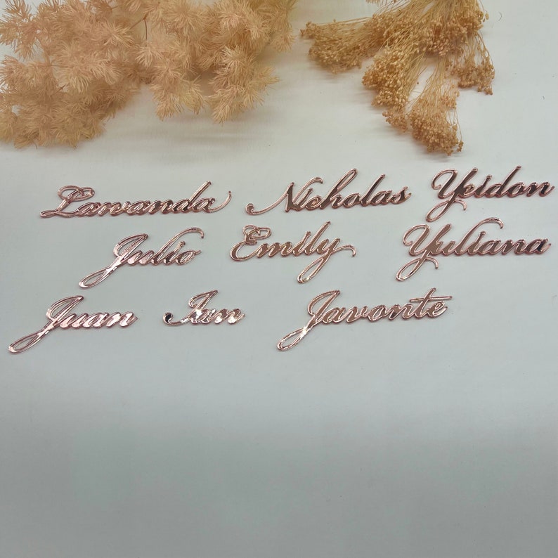 Acrylic Wedding Name Tags Acrylic Birthday Name Tags Custom - Etsy
