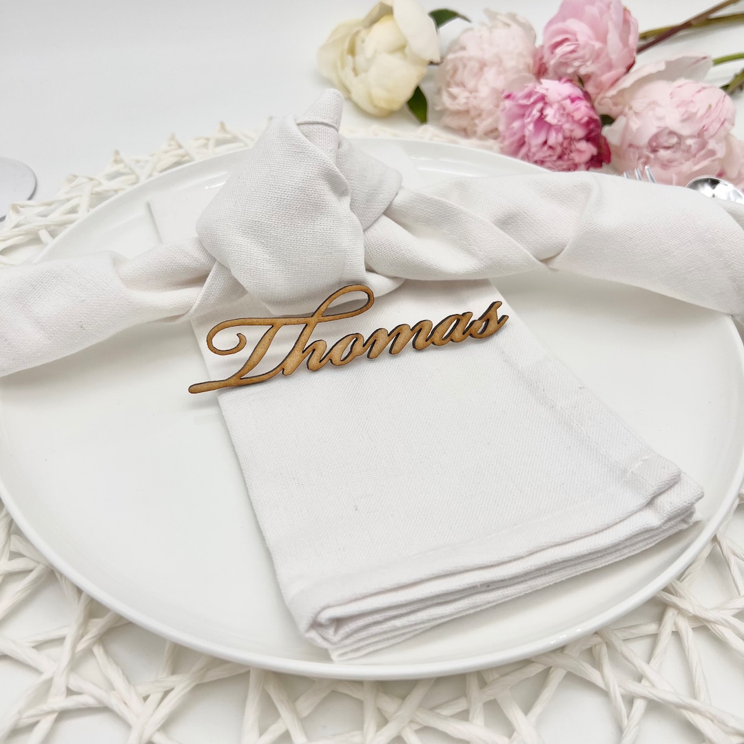 Birthday Wedding Name Tags, Wedding Table Decor, Custom Place Card ...