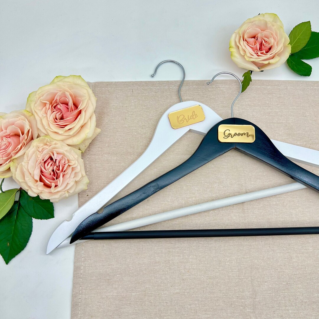 Personalized Wedding Hangers, Bridesmaid Hangers, Bridal Dress Hanger ...