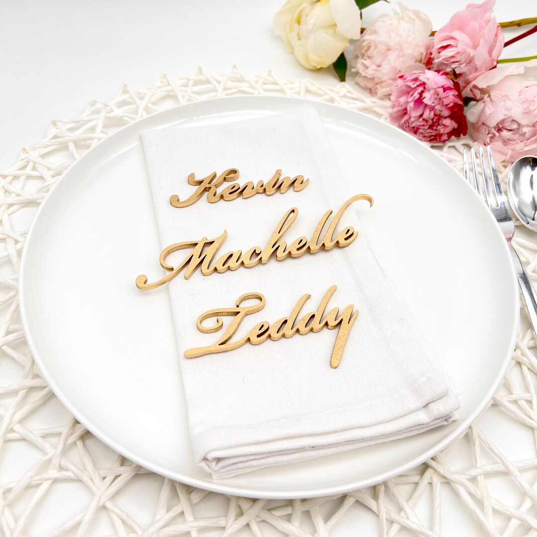 Table Name Tags,custom Wood Wedding Place Names for Memorable Table ...