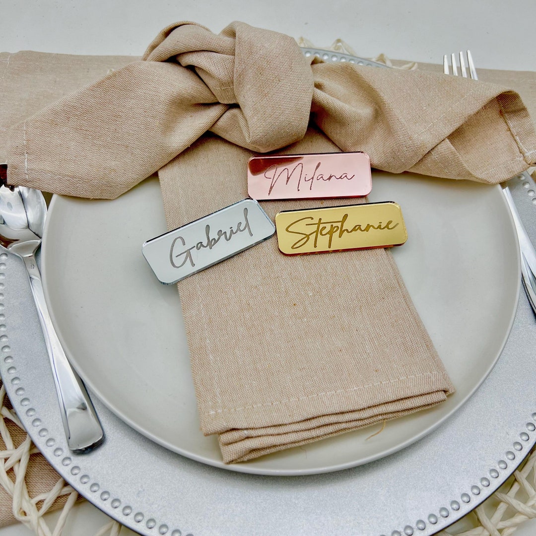 Acrylic Name Place Cards, Wedding Name Tags, Birthday Table Name Card ...