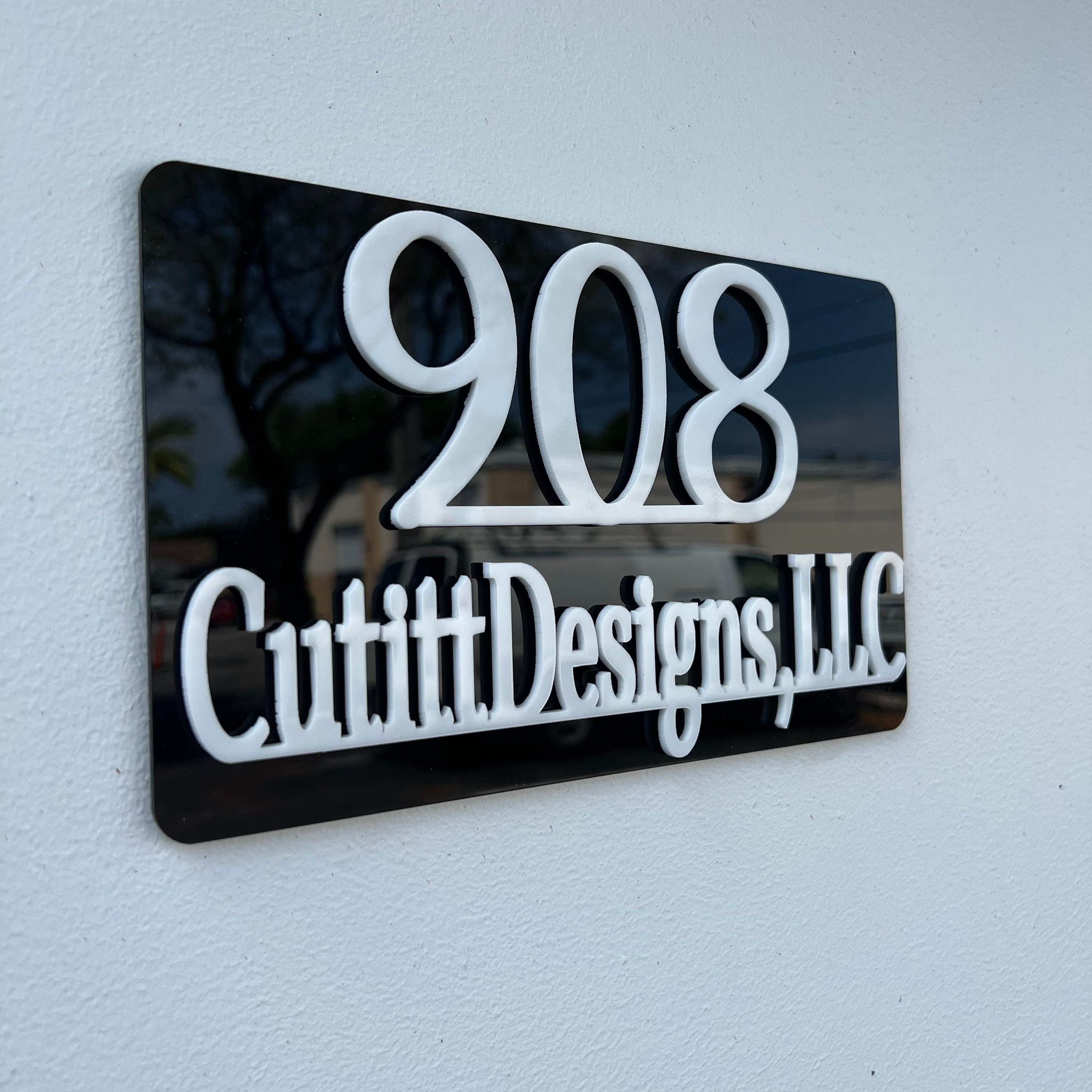 Custom Door Plaques, Acrylic 3D Door Business Name, Office Door Company ...