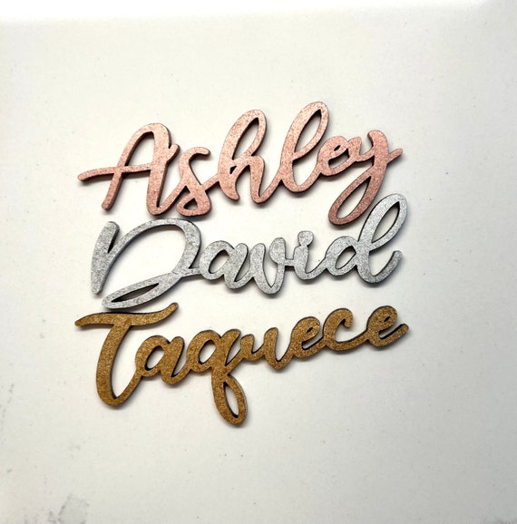 Laser Cut Wood Names Custom Laser Cut Name Signs Wedding | Etsy