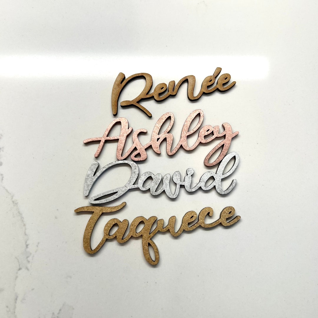 Wedding Table Place Card Name Tags, Birthday Name Tags, Personalized ...