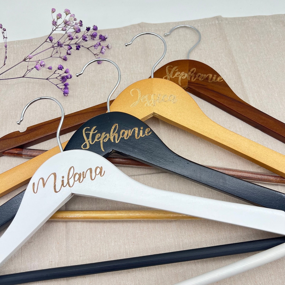Custom Hangers, Wedding Bridesmaid Hanger, Bridal Dress Hanger, Wedding ...