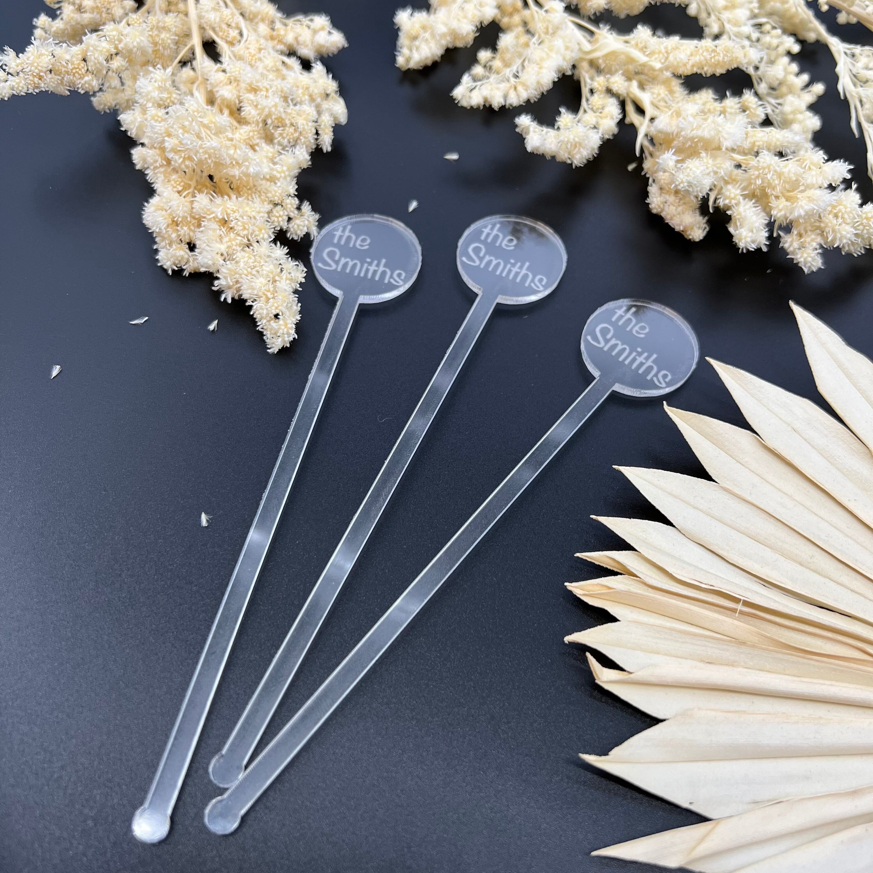 Custom Drink Stirrers, Custom Drink Stirrer for Wedding and Event ...