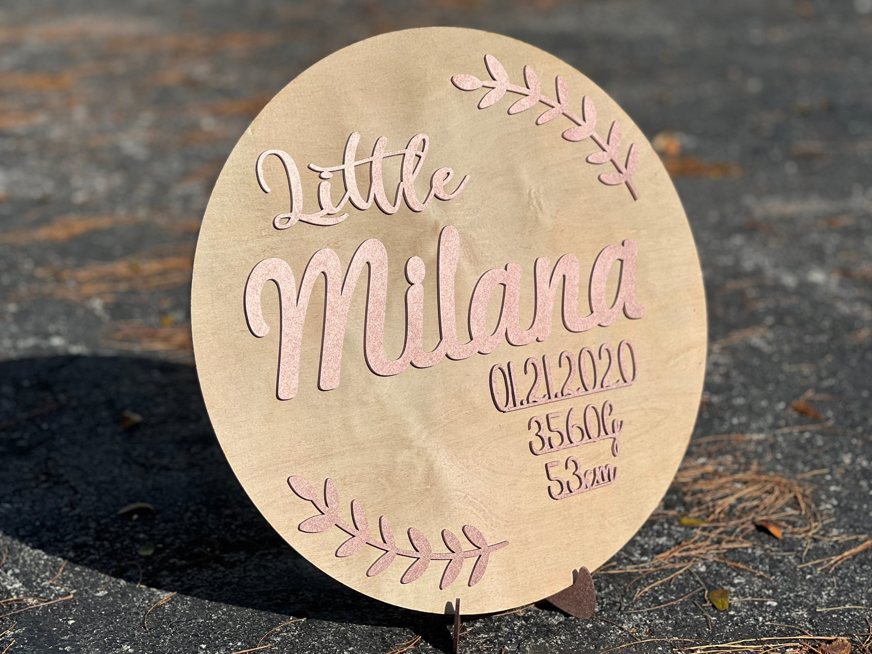 Baby Birth Stat Signnew Baby Stand Wall Sign3d | Etsy