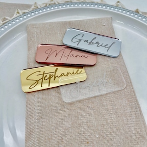Acrylic Name Place Cards, Wedding Name Tags, Birthday Table Name Card ...