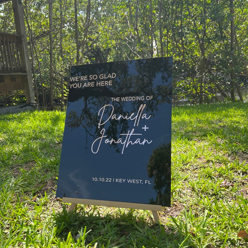 Acrylic Wedding Welcome Sign Bride and Groom Wedding Sign - Etsy