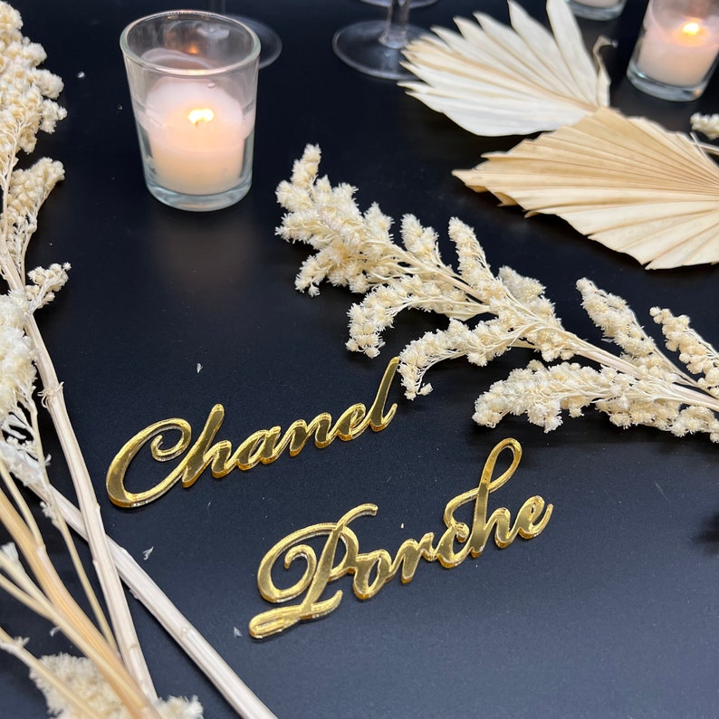 Personalized Birthday Name Tags Custom Wood Namescustom - Etsy