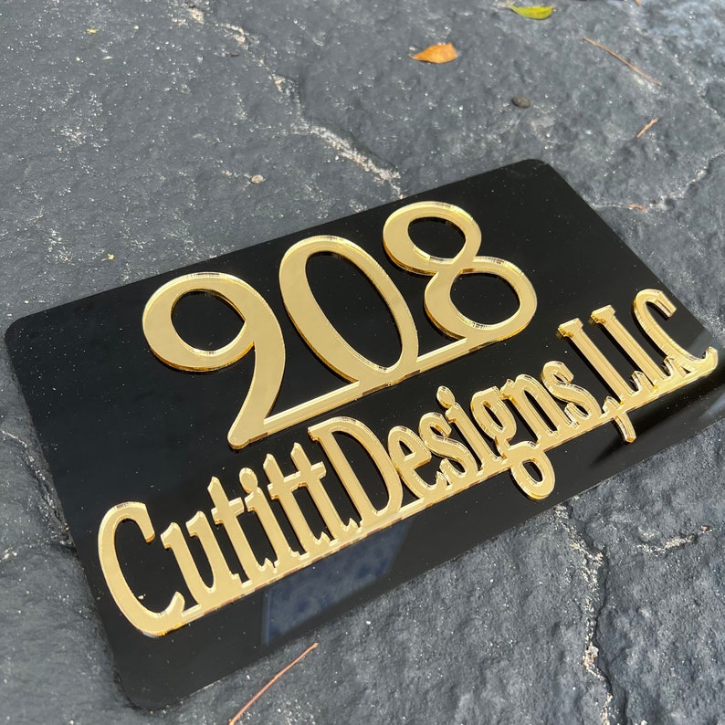 Custom Door Plaques, Acrylic 3D Door Business Name, Office Door Company ...
