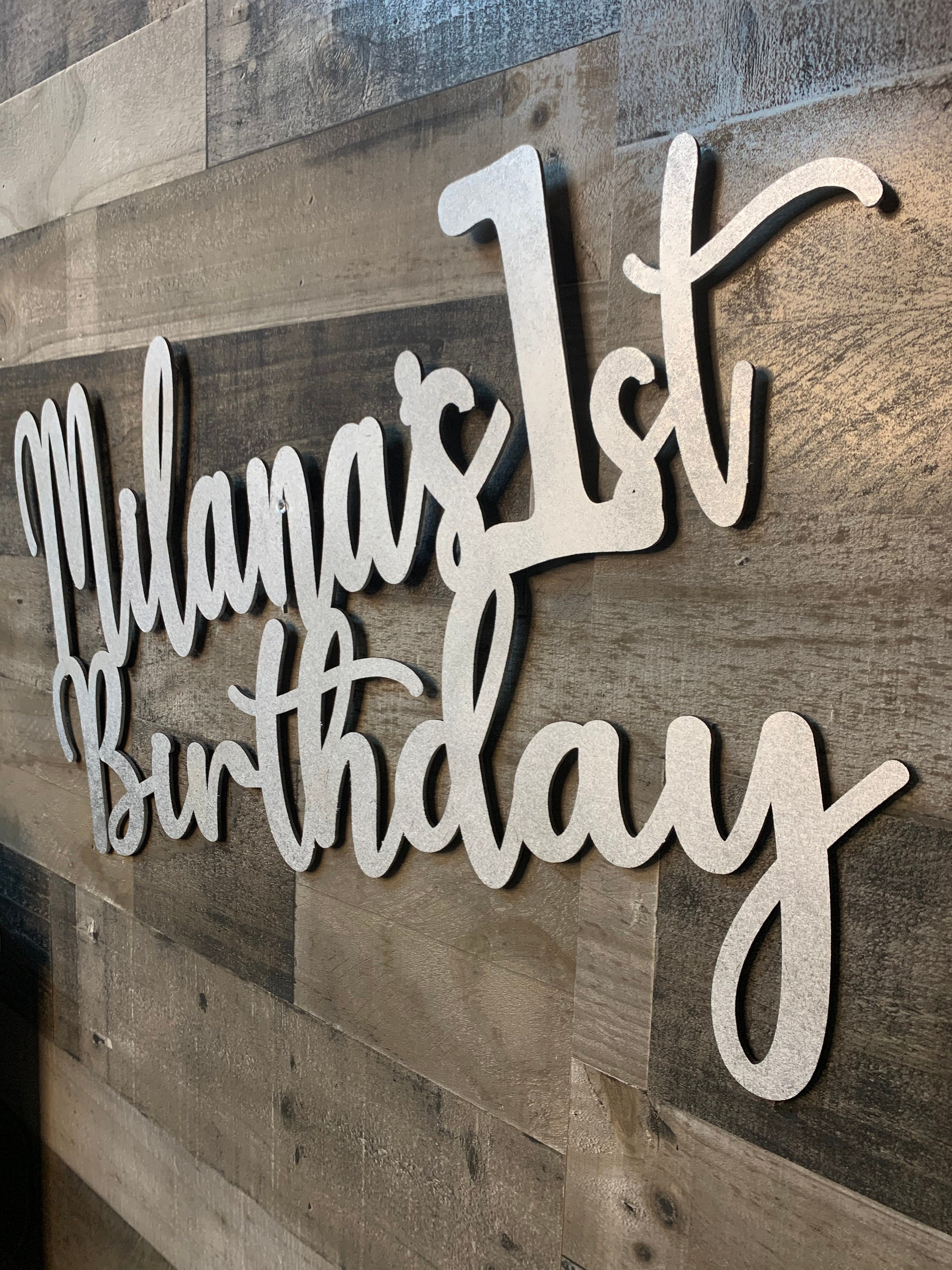 First Birthday Wood Sign Custom Backdrop Sign Wall Decor | Etsy