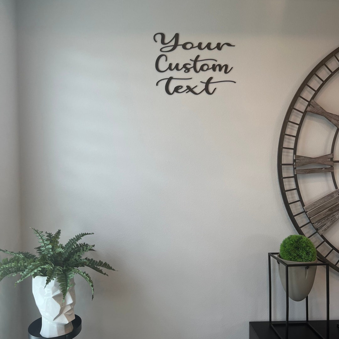 Wall Custom Sign, Personalized Wooden Laser Cut Wall Sign, Wedding ...