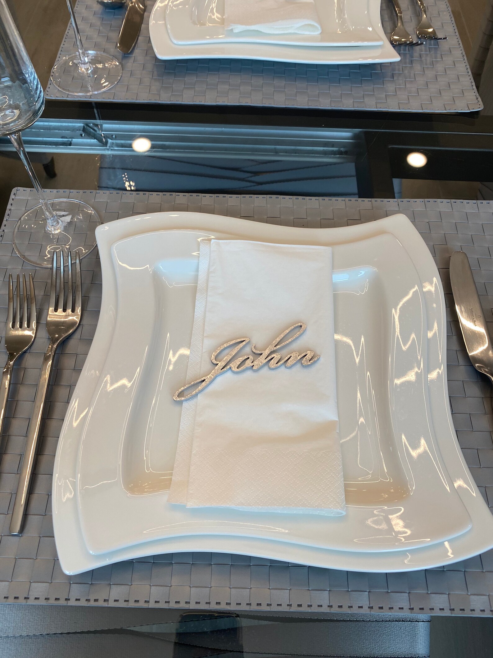 Acrylic Wedding Place Card Signs Wood Table Setting | Etsy