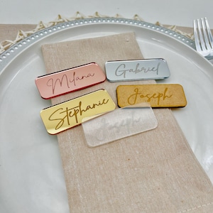 Acrylic Name Place Cards, Wedding Name Tags, Birthday Table Name Card ...