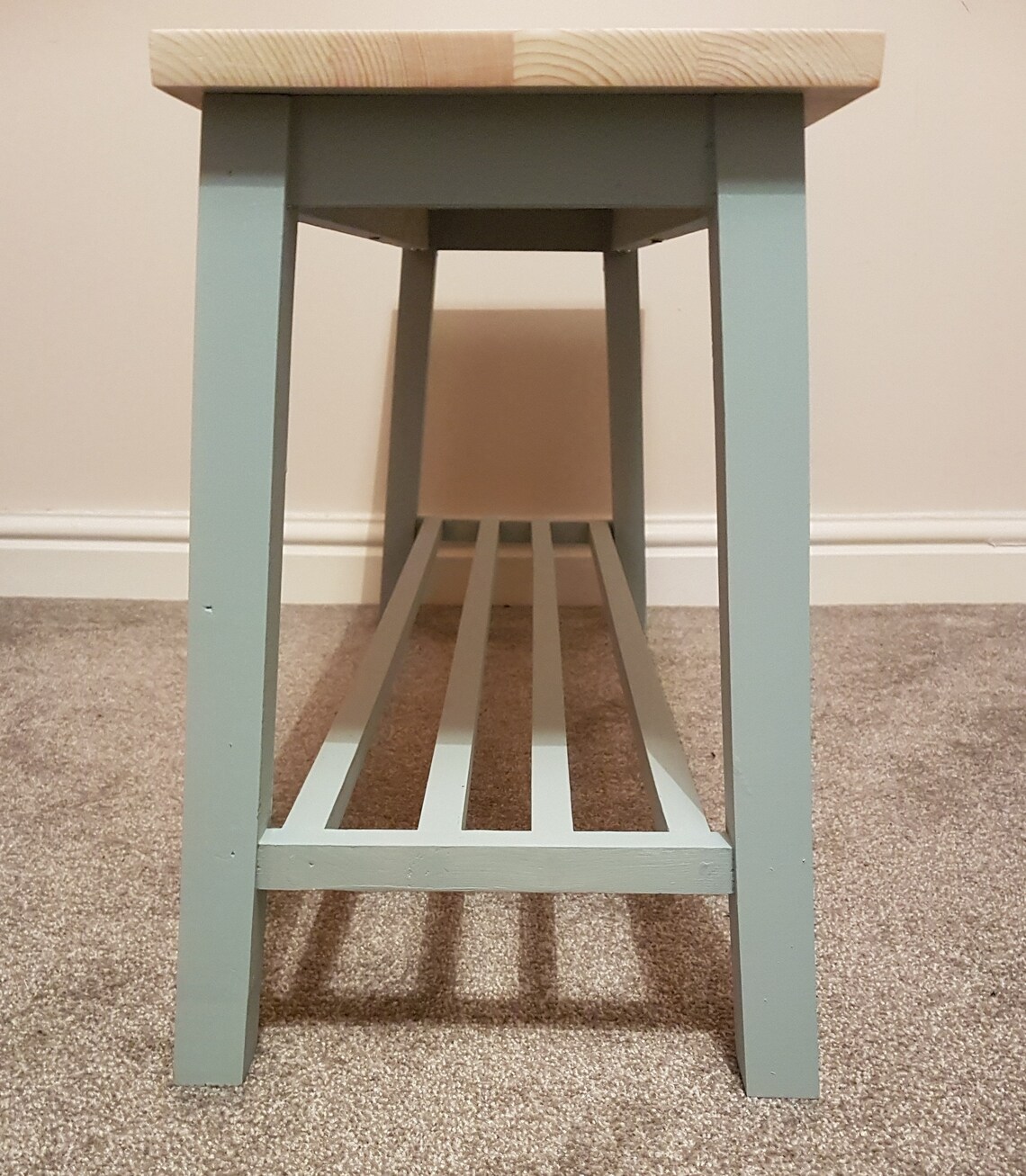 Wooden Shoe Rack and Stool - Etsy UK