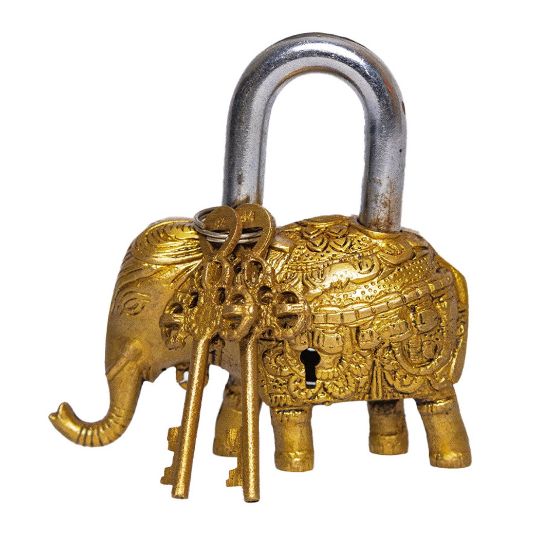 Vintage Indian Metal Pad Locks - Etsy
