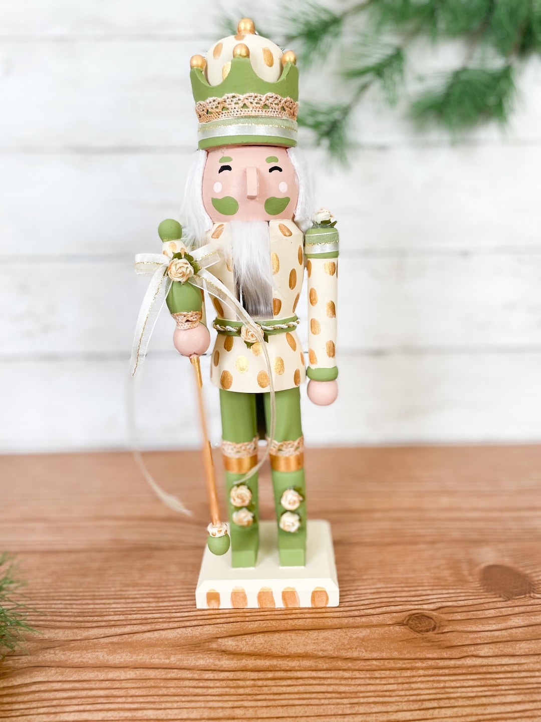 Green and Gold Nutcracker - Etsy
