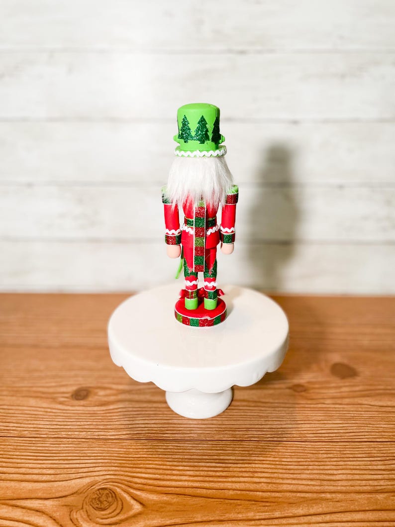 Mini Red Nutcracker With Ribbon and Rhinestones - Etsy