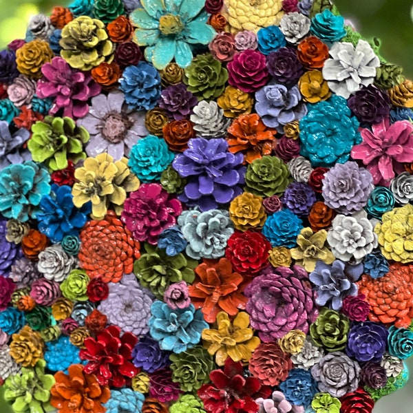 Unique Whimsical Beaded Wands With Colorful Knobs & Hose Valves Red Polka Dot Decorative Plant ...