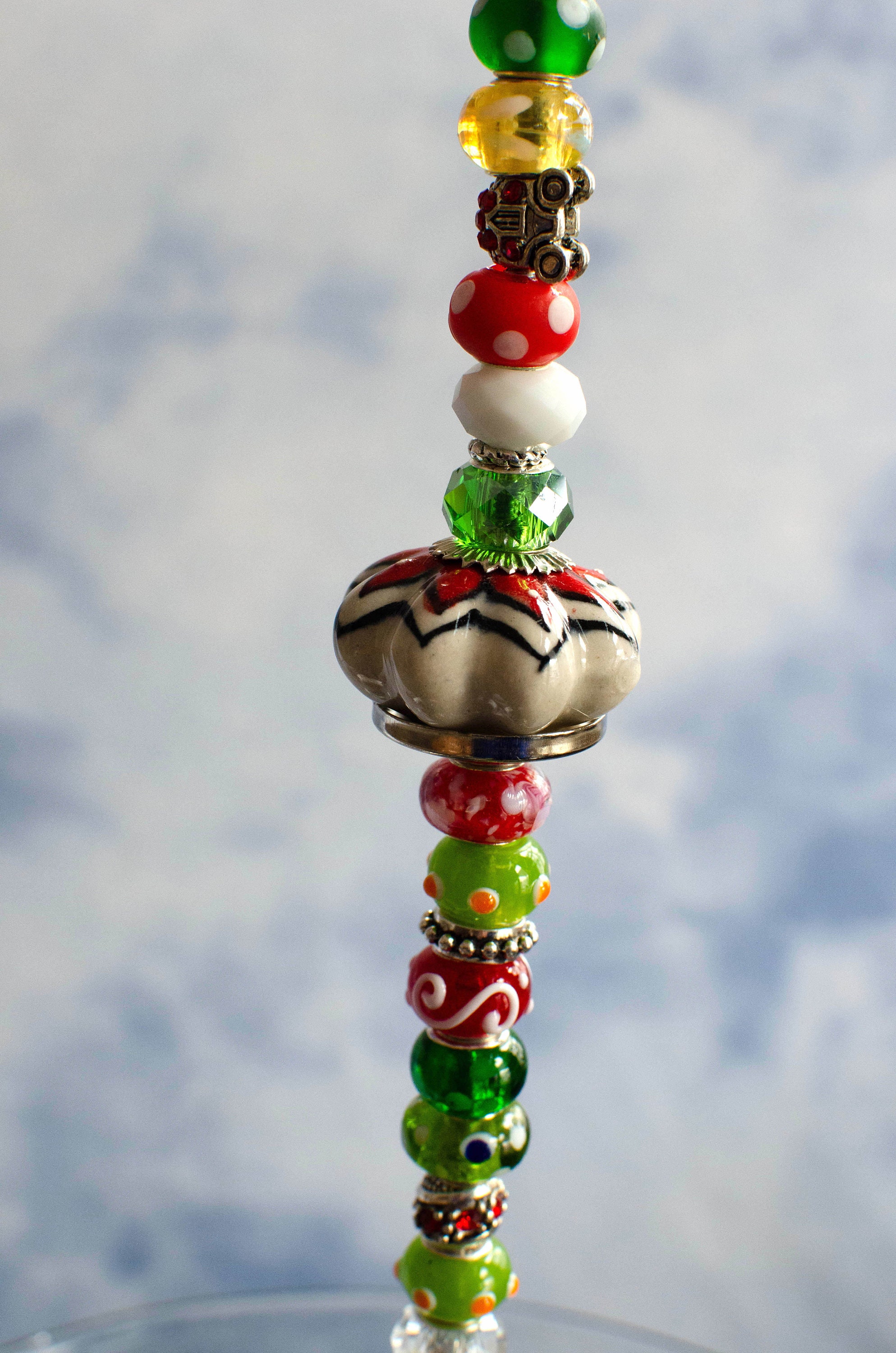Unique Whimsical Beaded Wands With Colorful Knobs & Hose - Etsy Canada