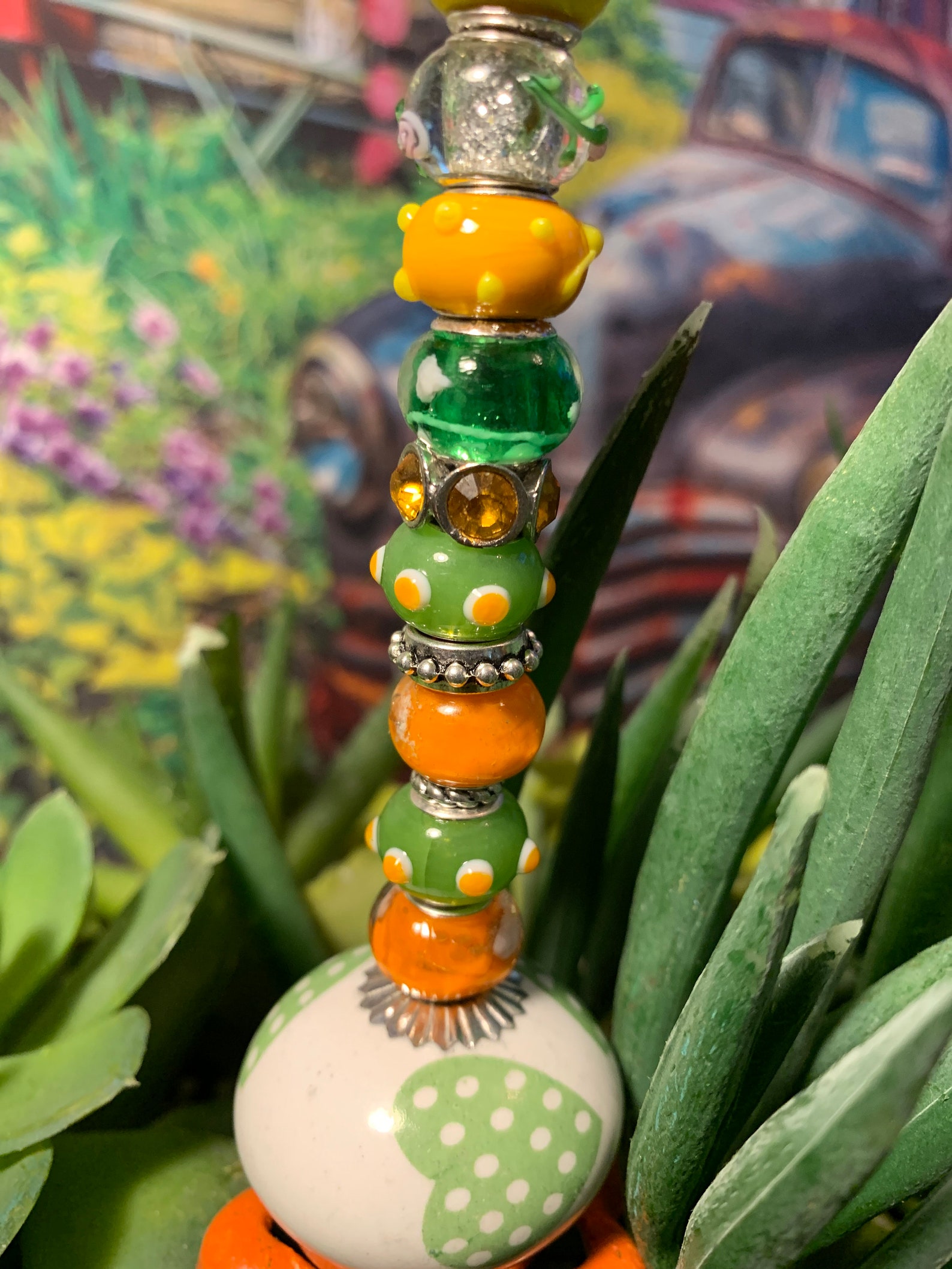18 Unique Whimsical Beaded Wand With Colorful Knobs & Hose Valves ...