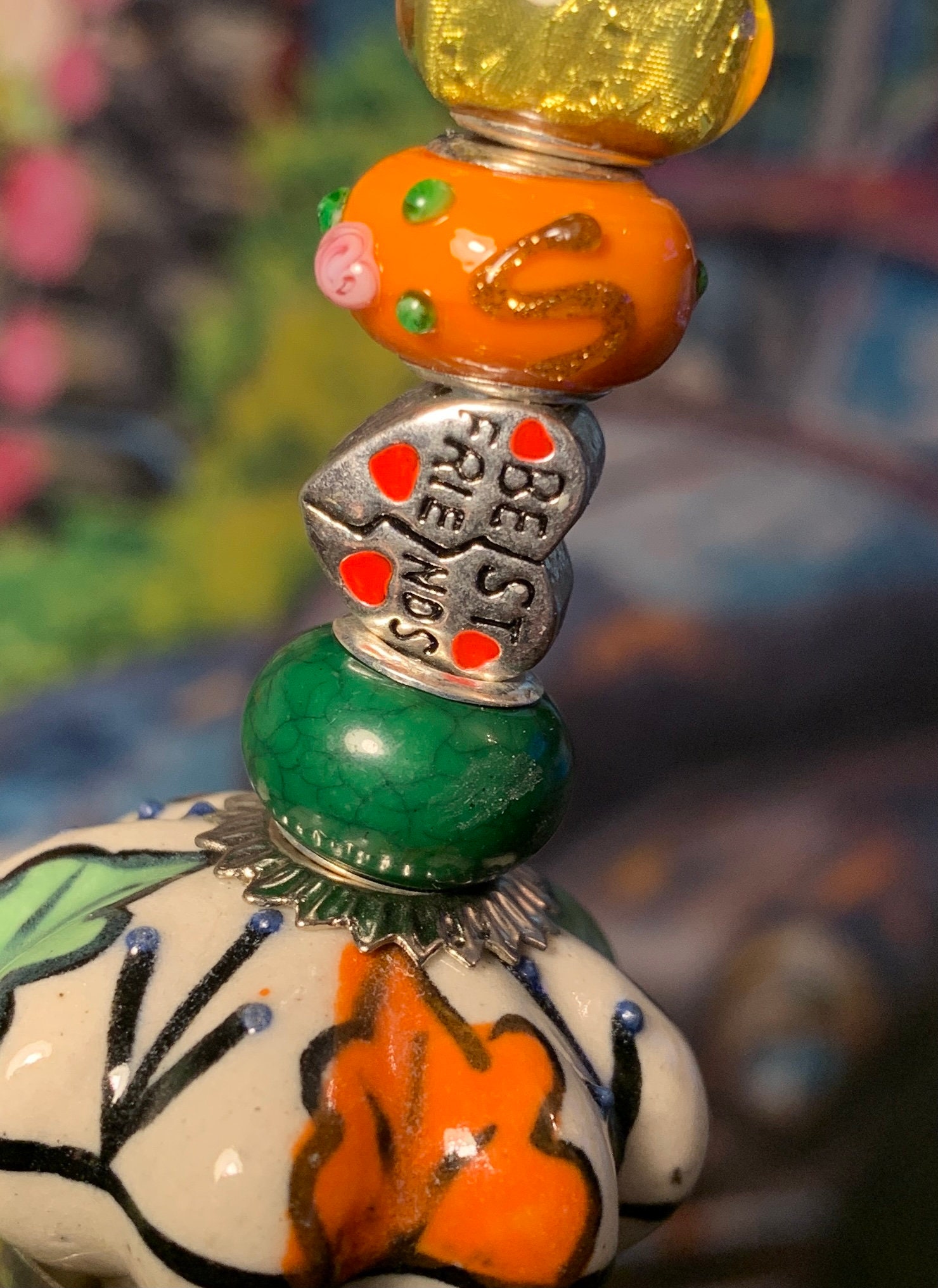 18 Unique Whimsical Beaded Wand With Colorful Knobs & Hose Valves ...