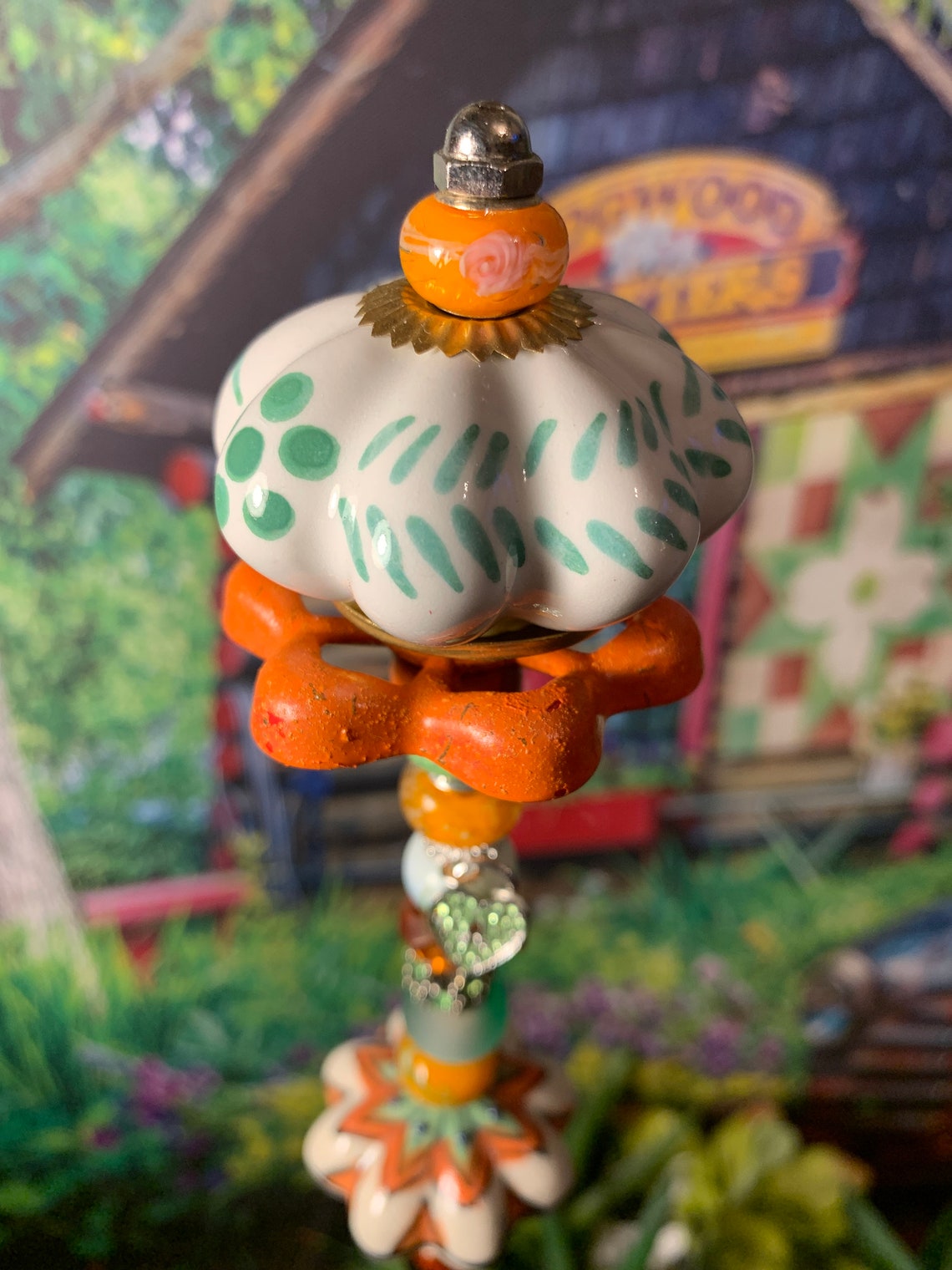 18” Unique Whimsical Beaded Wands With Colorful Knobs & Hose Valves ...