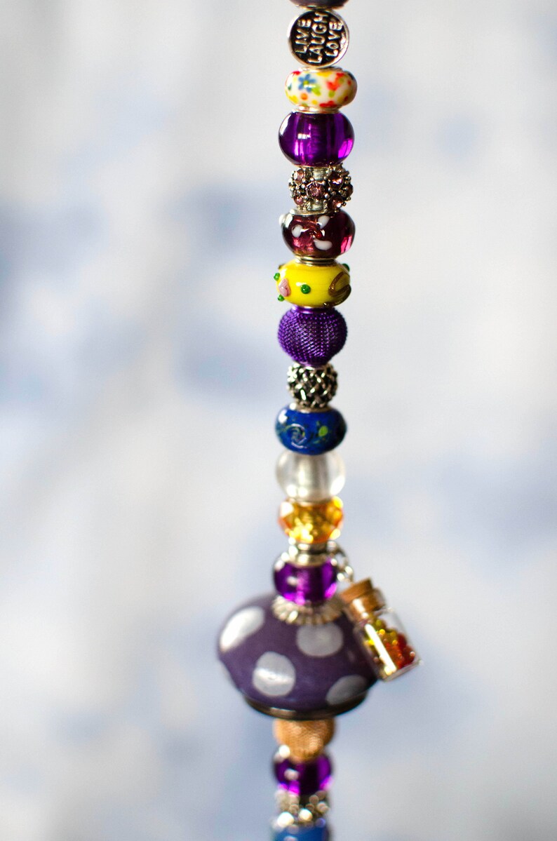 18 Unique Whimsical Beaded Garden Wands With Colorful Knobs & Hose ...