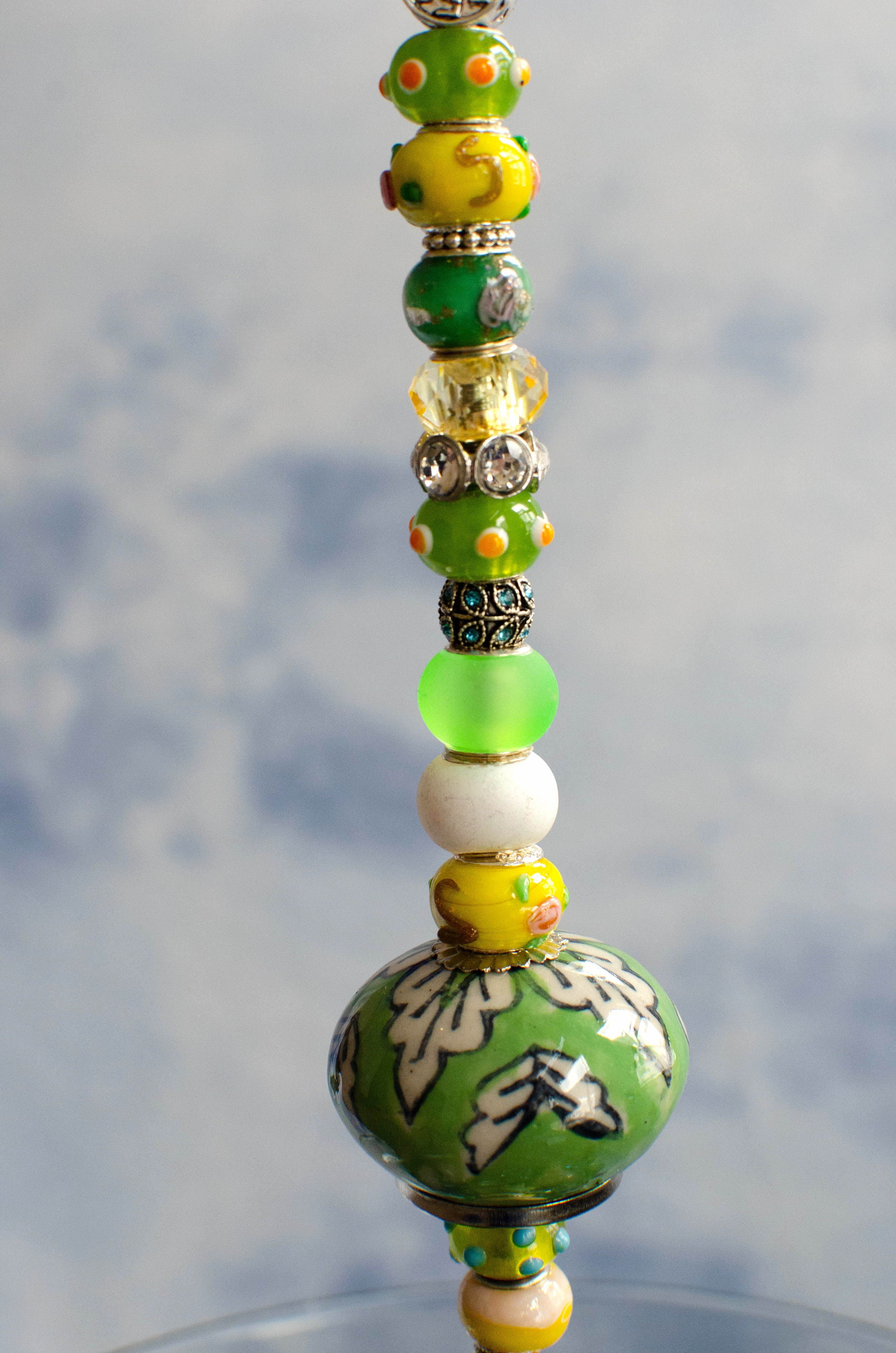 18 Unique Whimsical Beaded Garden Wands With Colorful Knobs & - Etsy