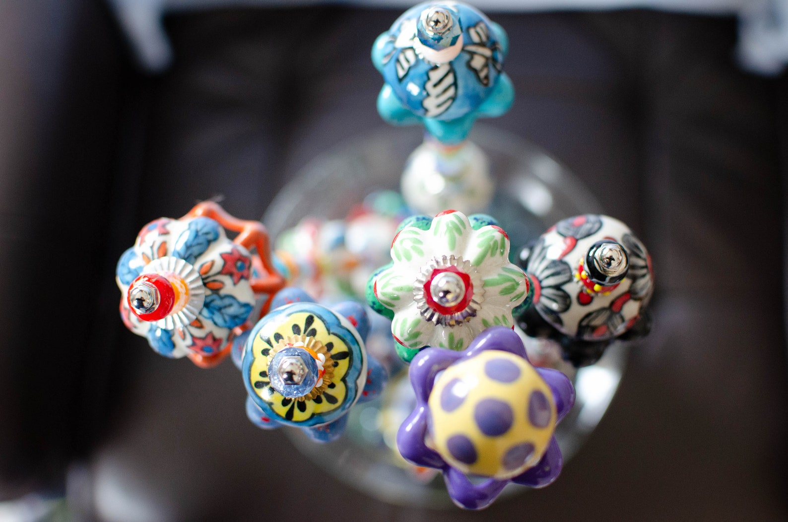 18 Unique Whimsical Beaded Garden Wands With Colorful Knobs & Hose ...