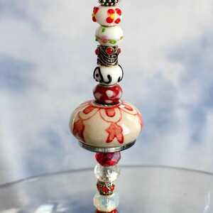 18” Unique Whimsical Beaded Garden Wands With Colorful Knobs & Hose ...