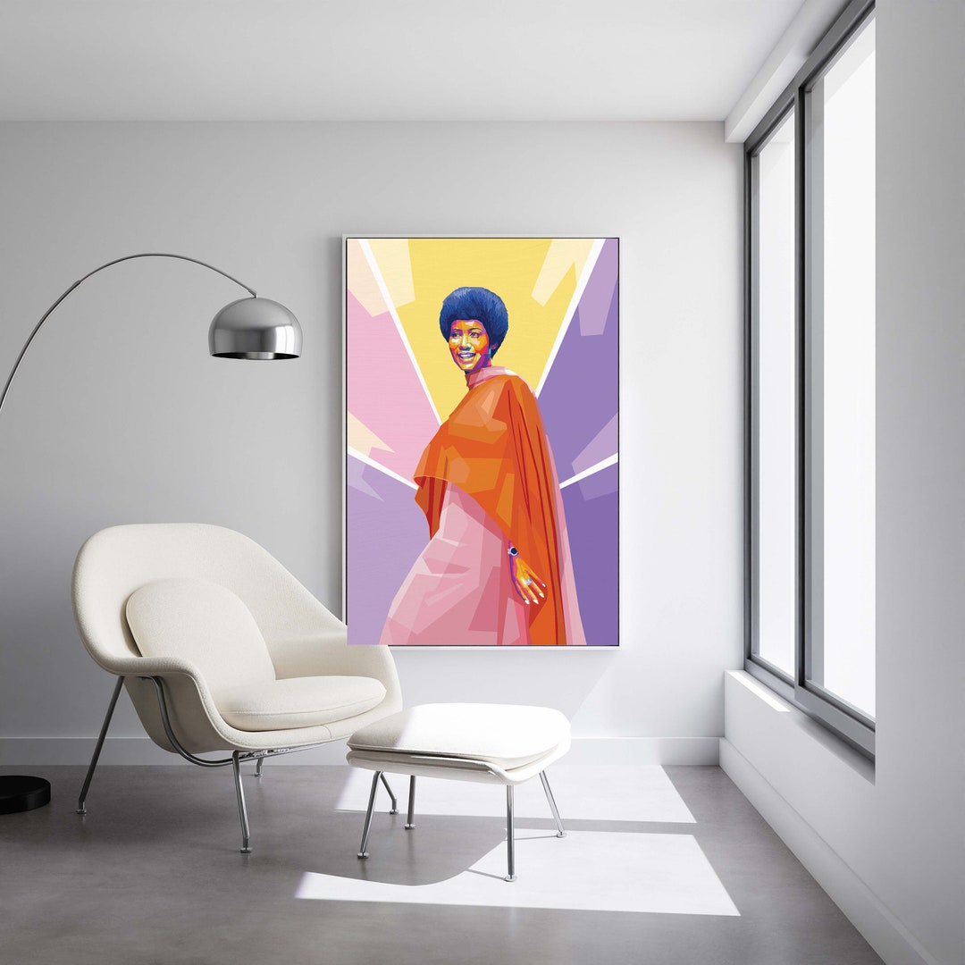 Aretha Franklin Respect Ready to Hang Framed Pop Art, Large Canvas Wall ...