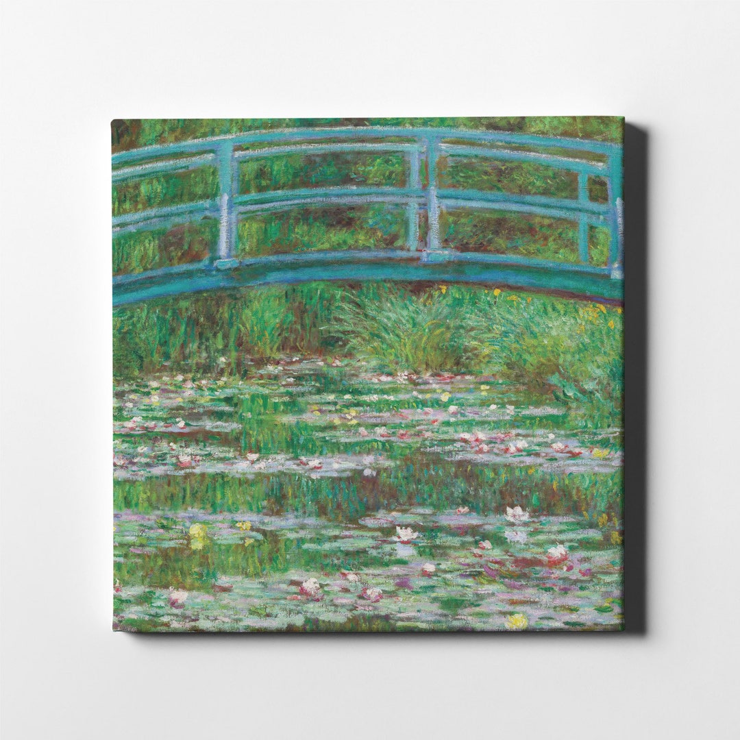 Claude Monet's "the Japanese Footbridge" Canvas Art Print a Tranquil ...
