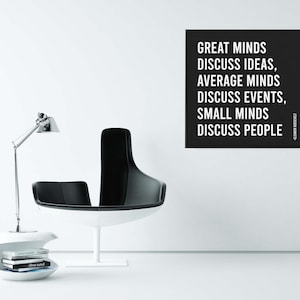 Inspirational Quote by Eleanor Roosevelt, Great Minds Discuss Ideas ...