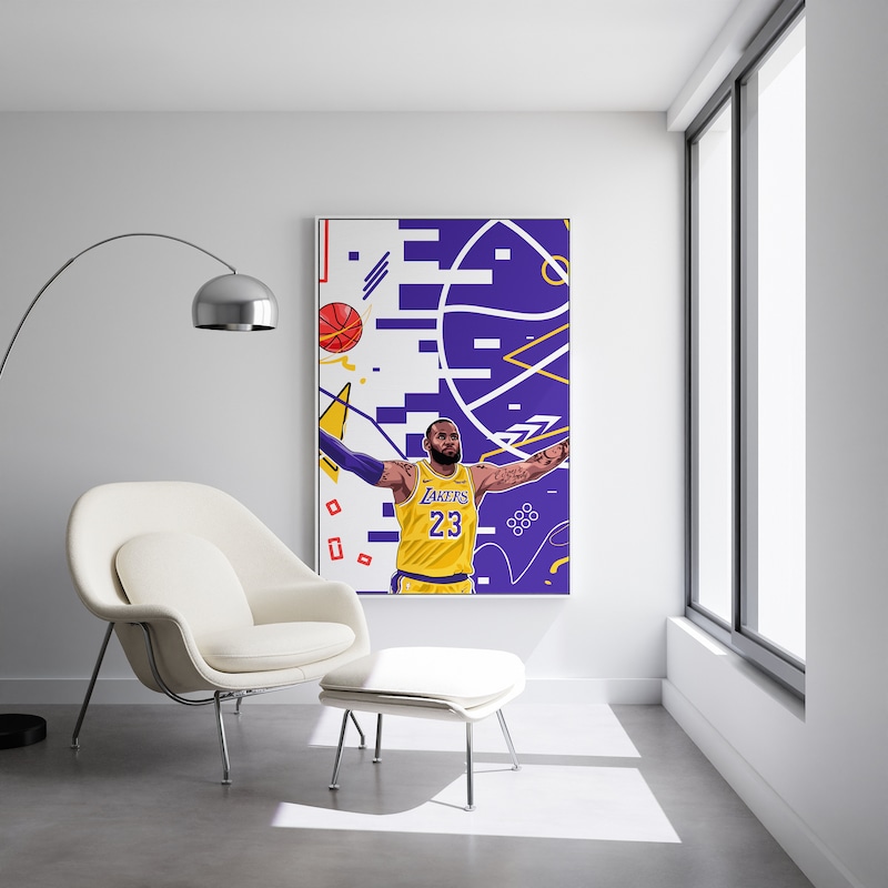 Lebron Painting - Etsy