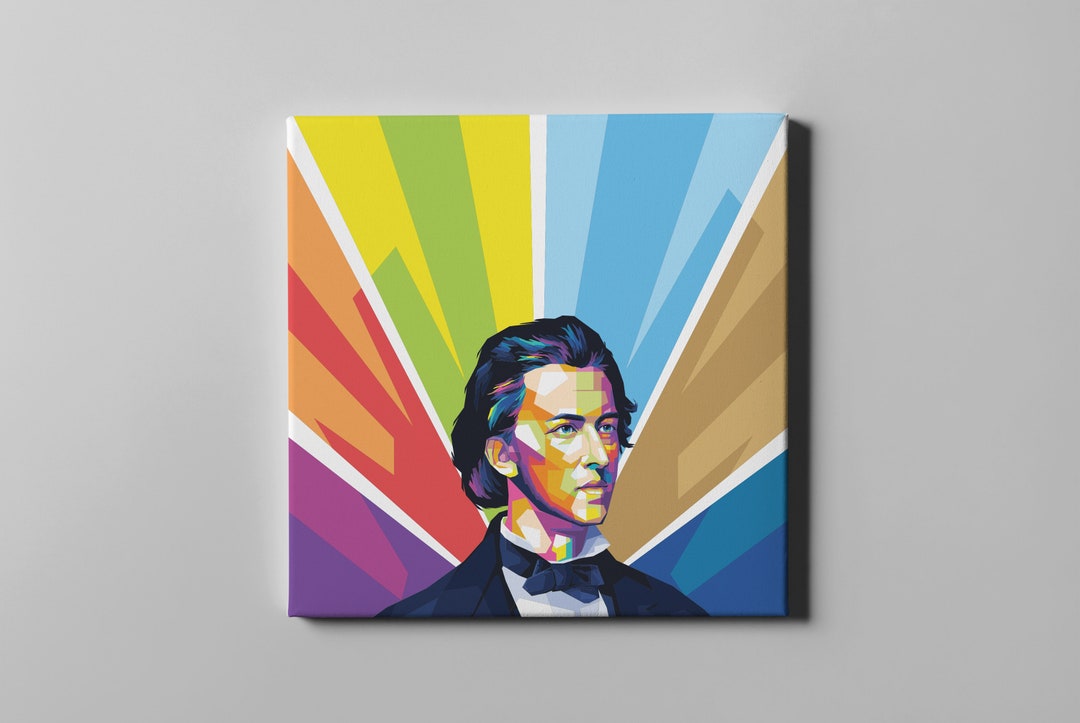 Frederic Chopin Wall Art Print, Classical Composer, Pop Art Canvas ...