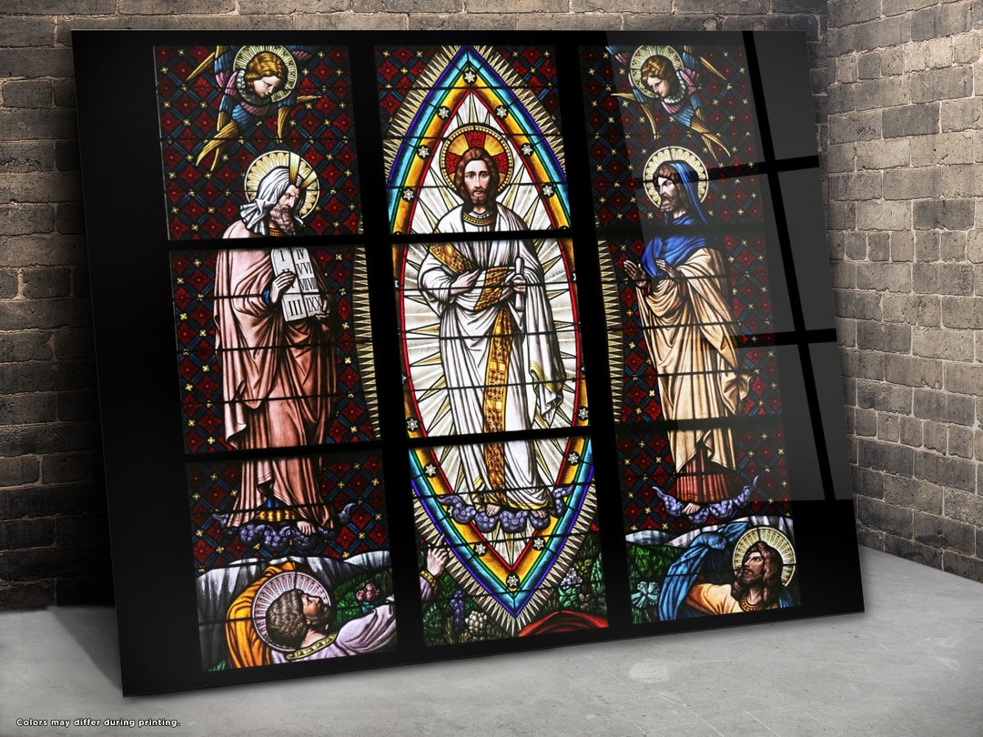 Jesus Glass Wall Art, Renaissance Glass Art, Christ Glass Art, Tempered ...