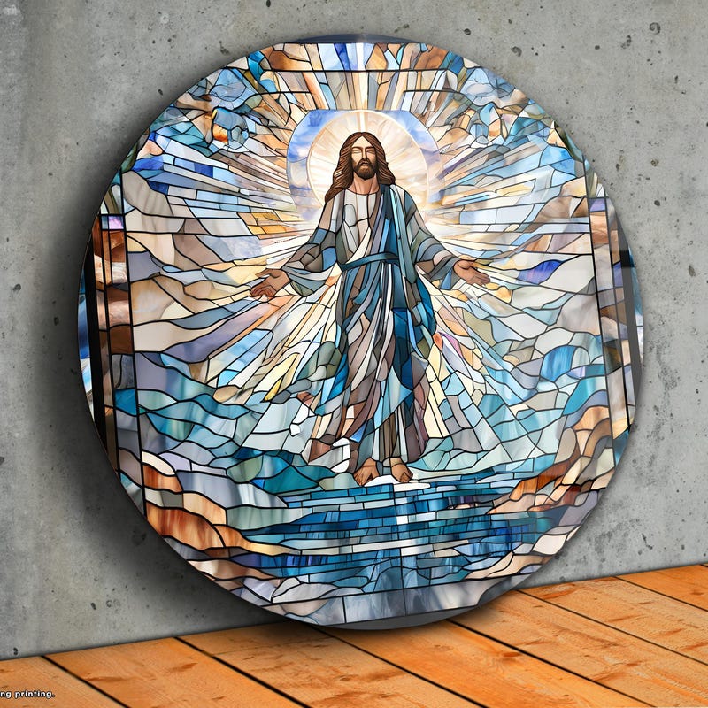 Jesus Stained Glass - Etsy