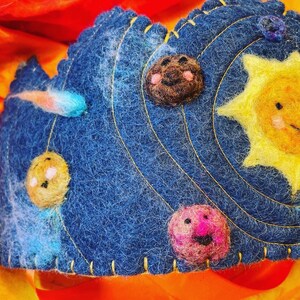 Waldorf Wool L Happy Planets Solar System L Play and Birthday Crown L ...