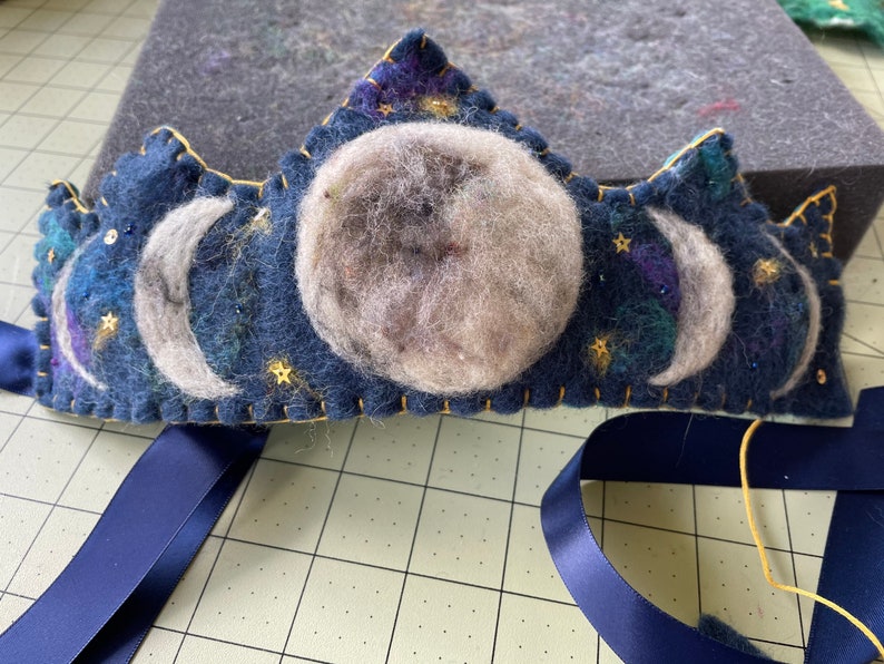 Moon Crowns Full Partial Crescent Moons With a Celestial | Etsy