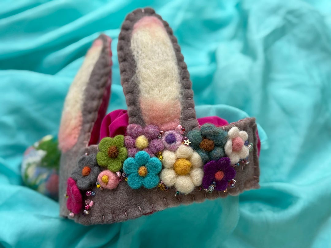 Bunny Ears Crown or Costume (waldorf, Play, Dress Up) in Stock, Ready ...