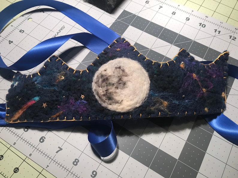 Moon crowns Full partial crescent moons with a celestial | Etsy