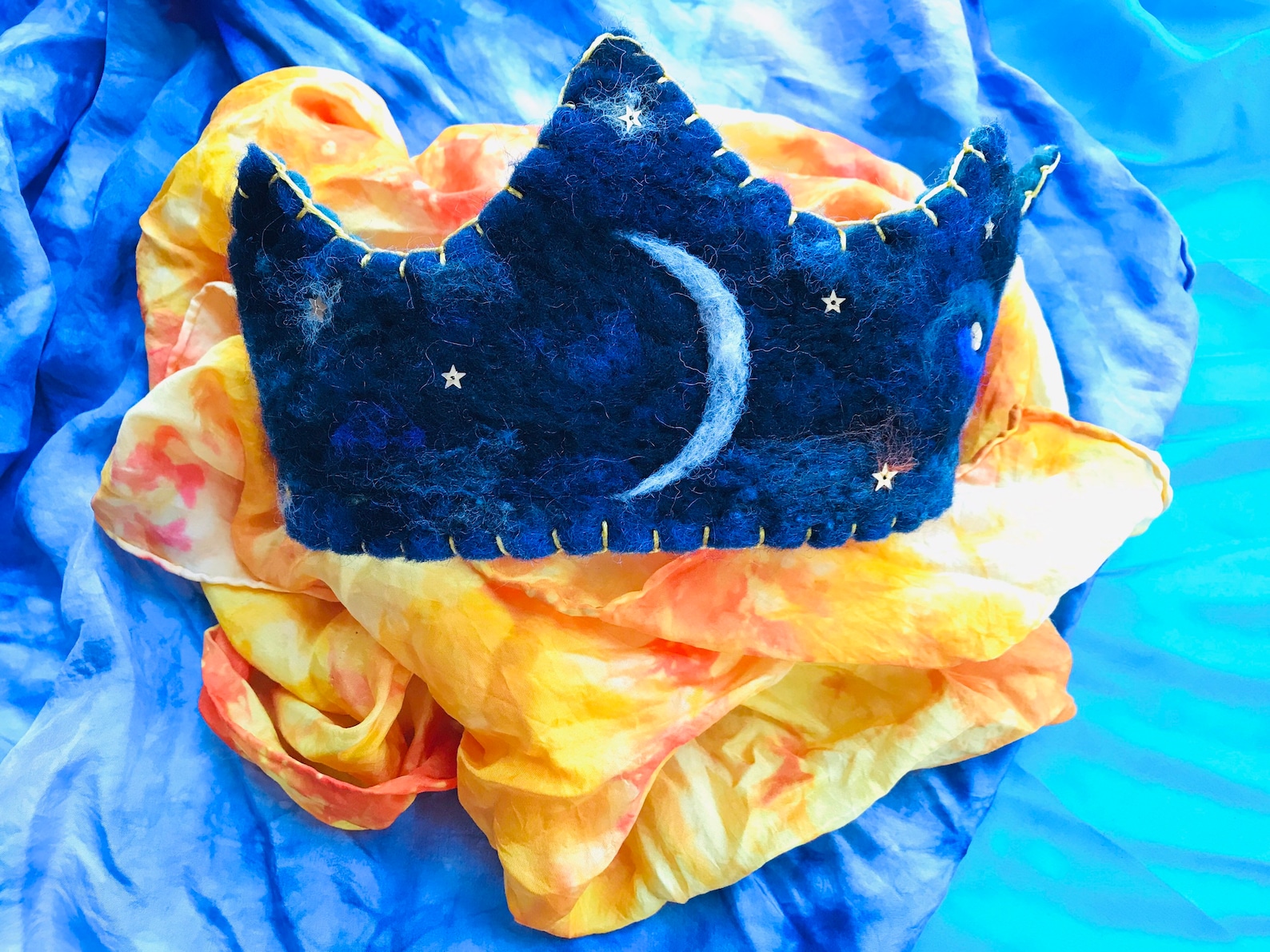 Moon crowns Full partial crescent moons with a celestial | Etsy