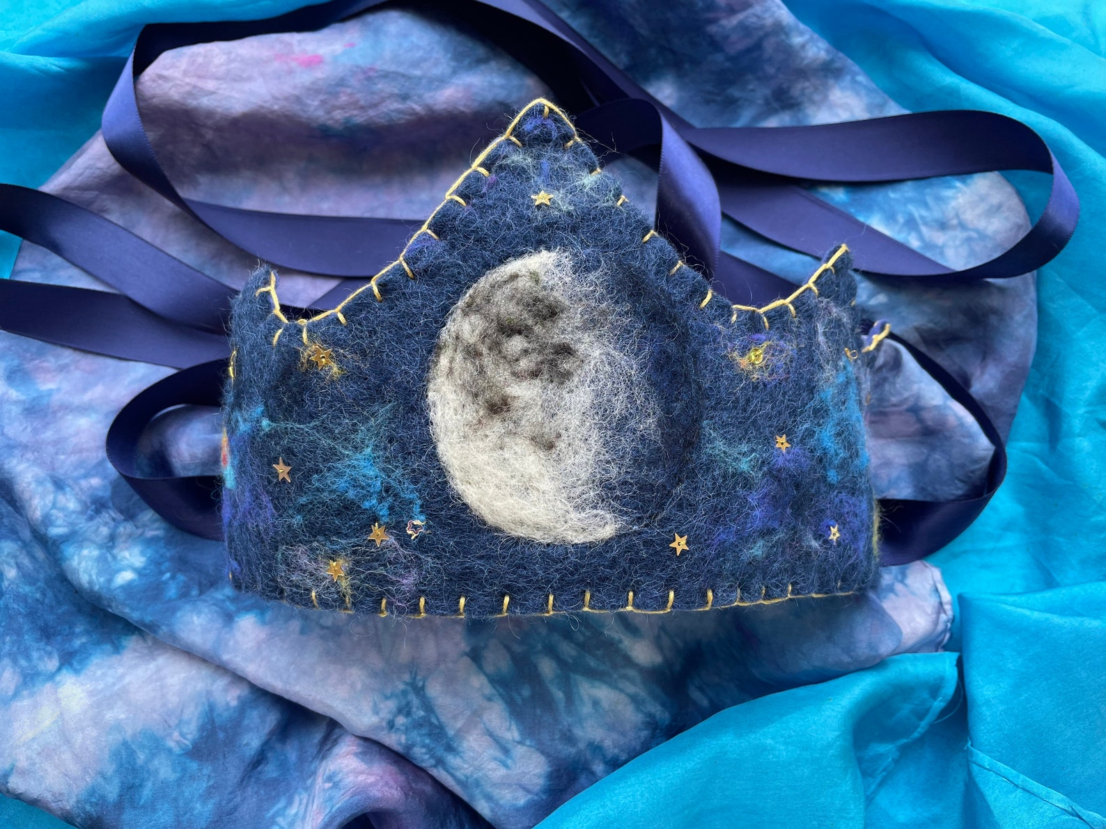 Moon crowns Full partial crescent moons with a celestial | Etsy