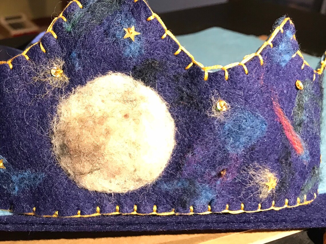 Moon crowns Full partial crescent moons with a celestial | Etsy