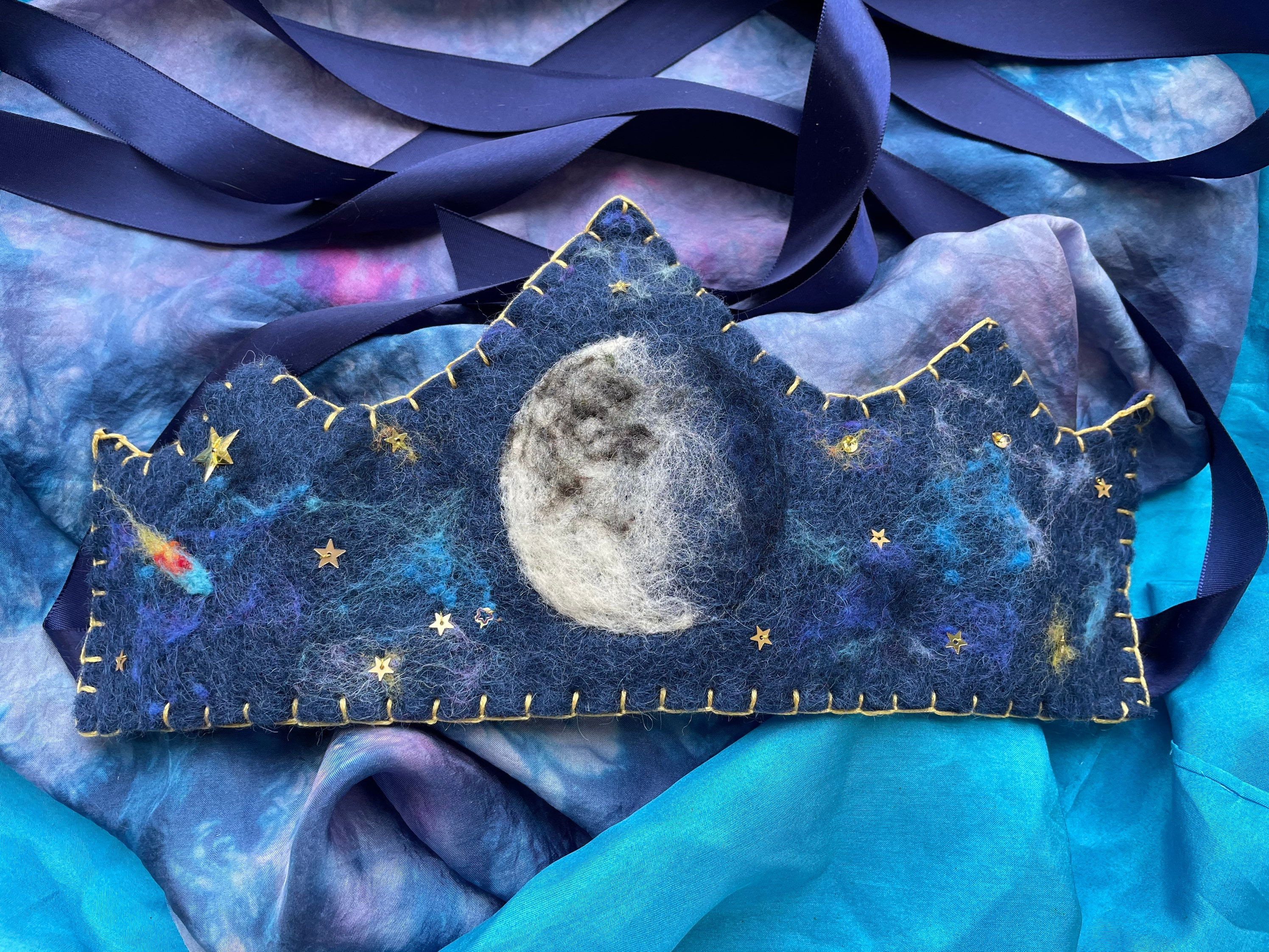 Moon Crowns Full Partial Crescent Moons With a Celestial | Etsy