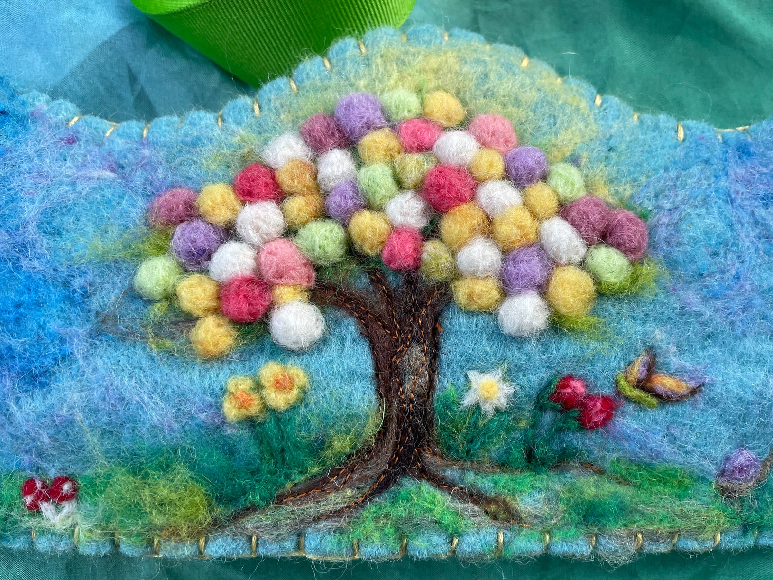 Seasonal Love Tree Needle Felted Birthday Waldorf Wool Crown L - Etsy