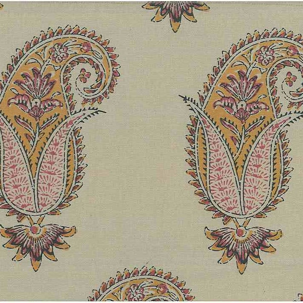 Paisley Block Print Curtains - Etsy