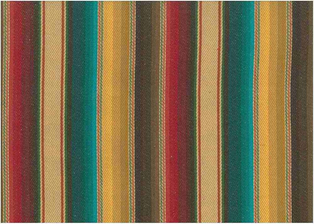 2350/1 Cimarron Stripe 56red Turq Gold-southwest Fabric-western Fabric ...